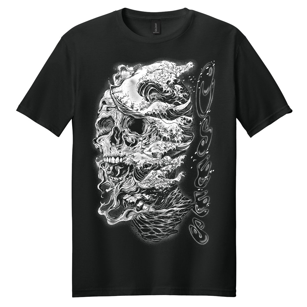 OCEAN SKULL TEE – Wax Face Toys